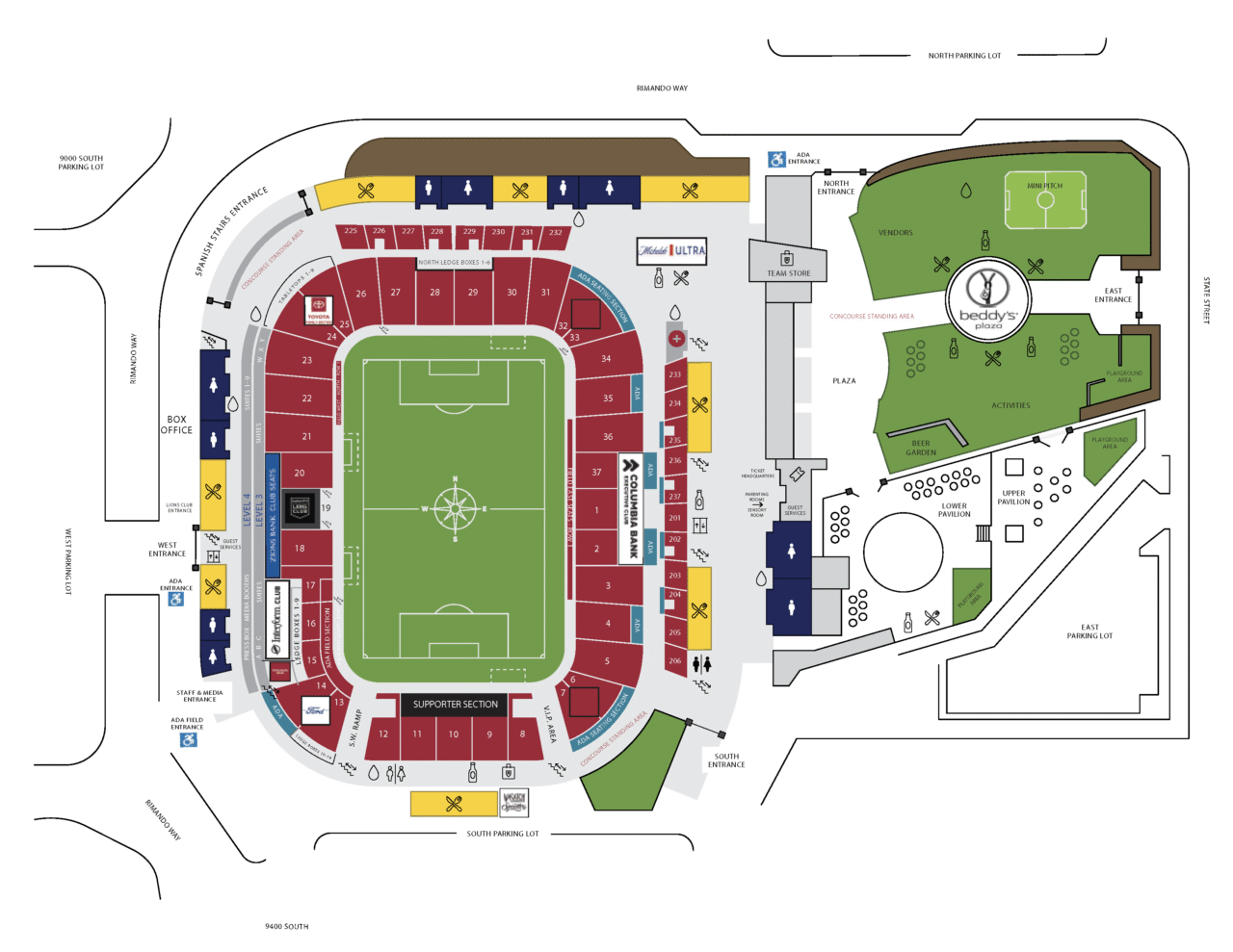 The Official Seating Charts To America First Field